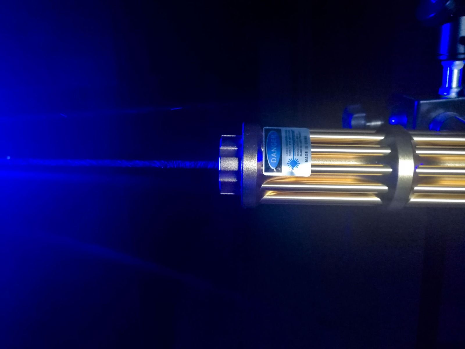 powerful laser pointer nearby